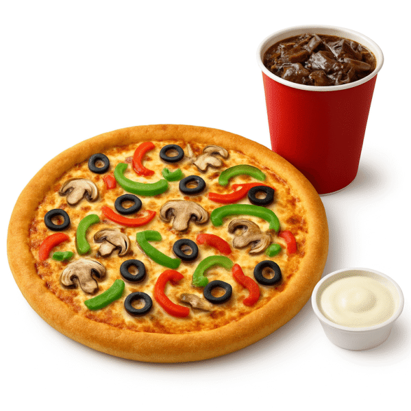 1 Large Combo – 2 Toppings + Dip & Drink | Pizza & Bakery Junction