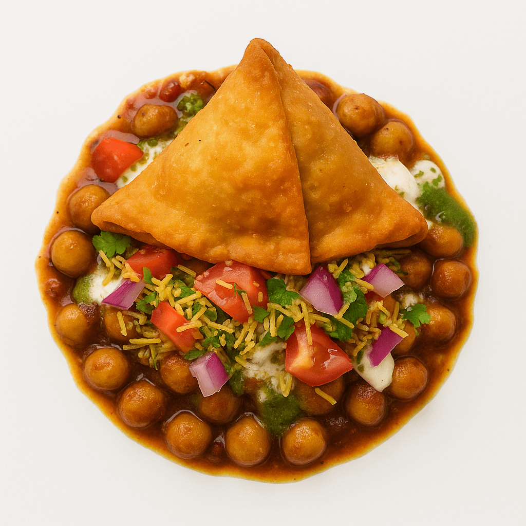 Chana Samosa Chaat | Pizza & Bakery Junction
